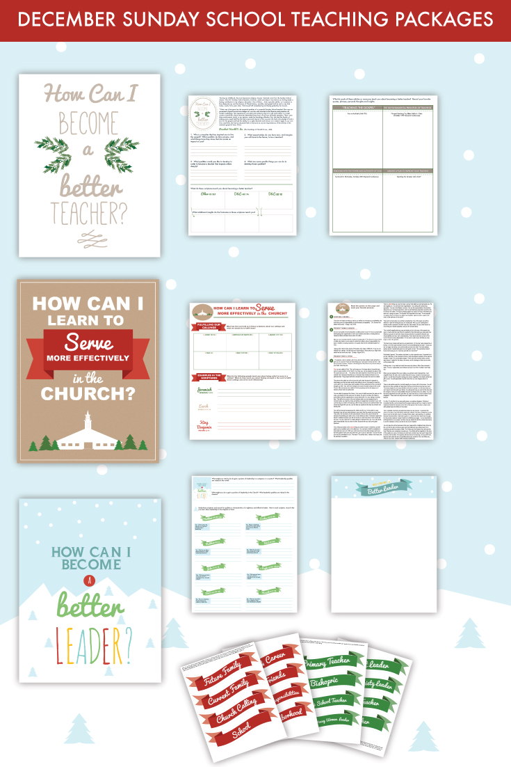 December Sunday School Teaching Packages - The Red Headed Hostess