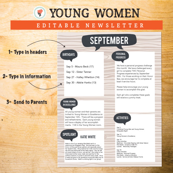 Monthly Newsletters - Fully Editable PDF's for any organization - The ...