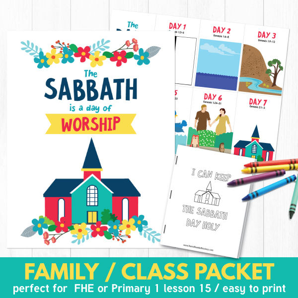 Primary 1 Lesson 15: The Sabbath is a Day of Worship - The Red Headed ...