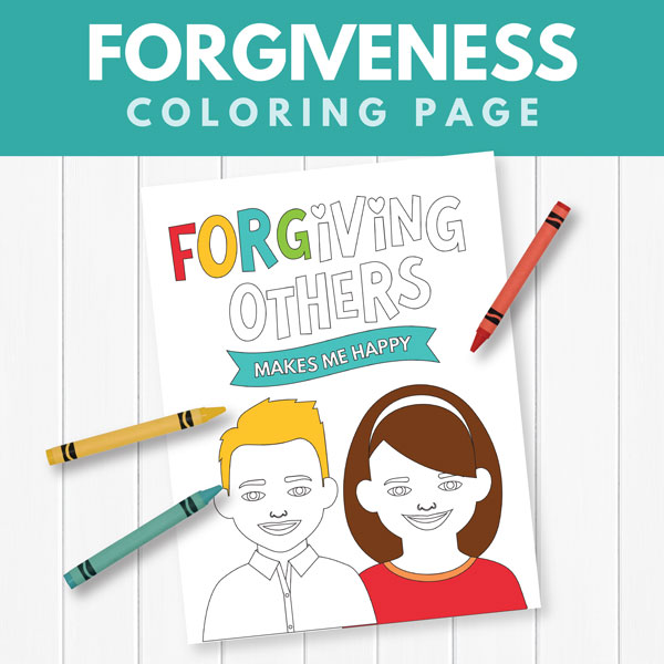 Forgiveness Coloring Page : Because who should note that punishment ...