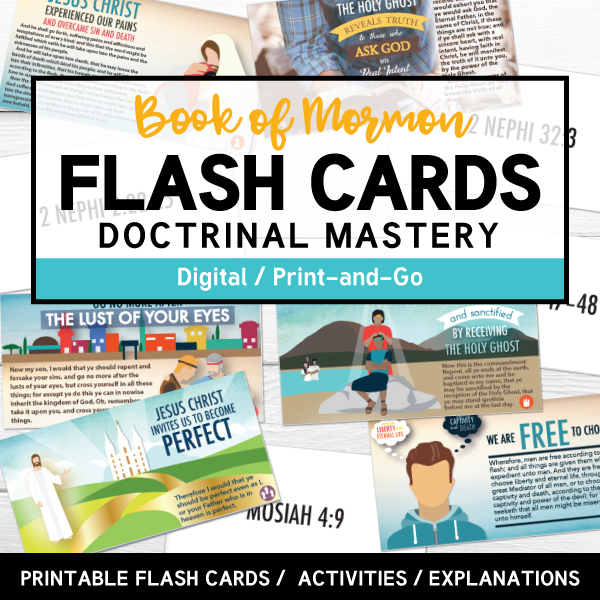 Book of Mormon Scripture Mastery Cards- The Red Headed Hostess