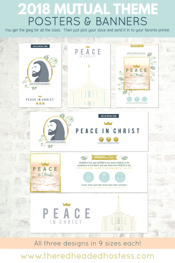 2018 LDS Mutual Theme- Peace in Christ