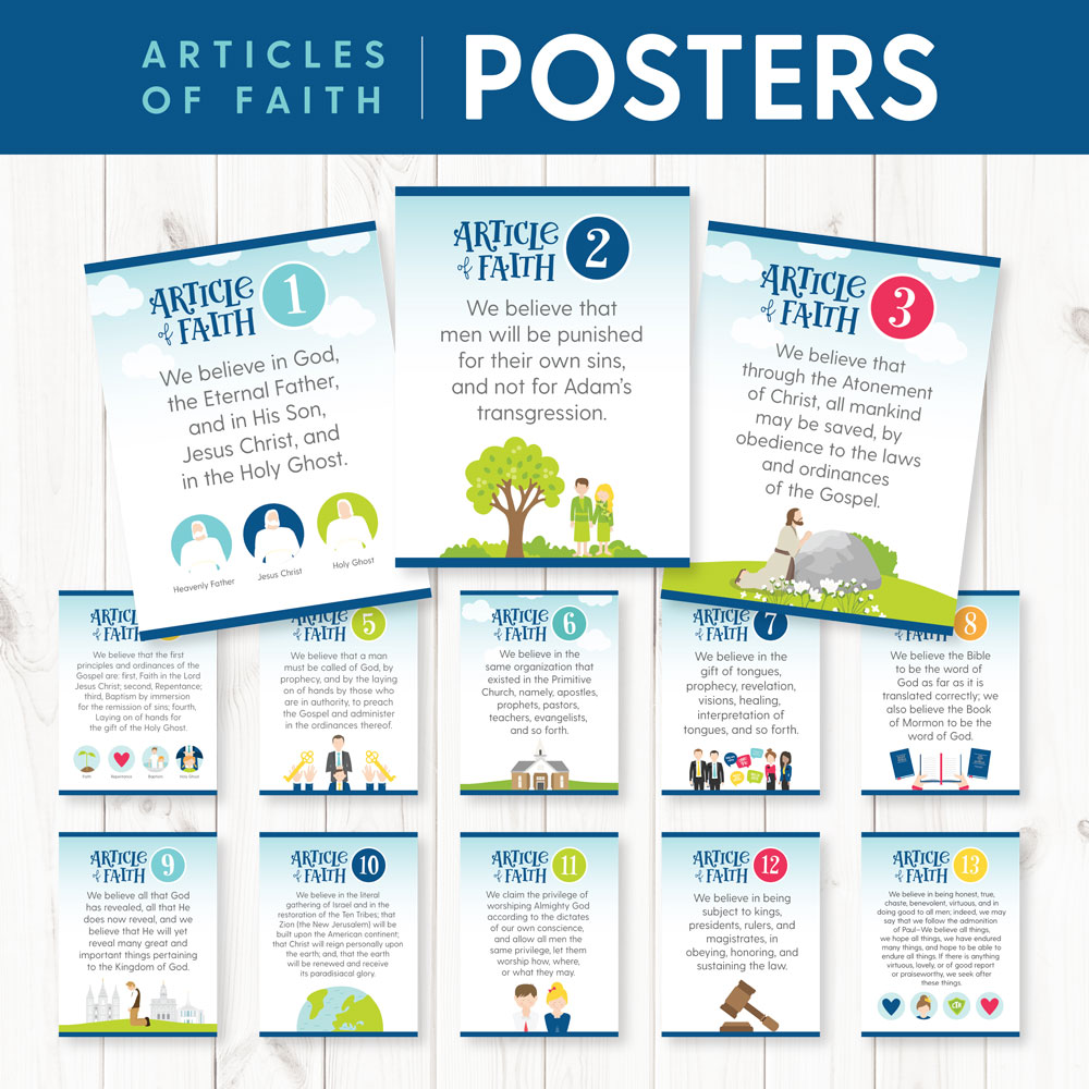 2018 LDS Primary Theme - Articles of Faith Kit - The Red Headed Hostess