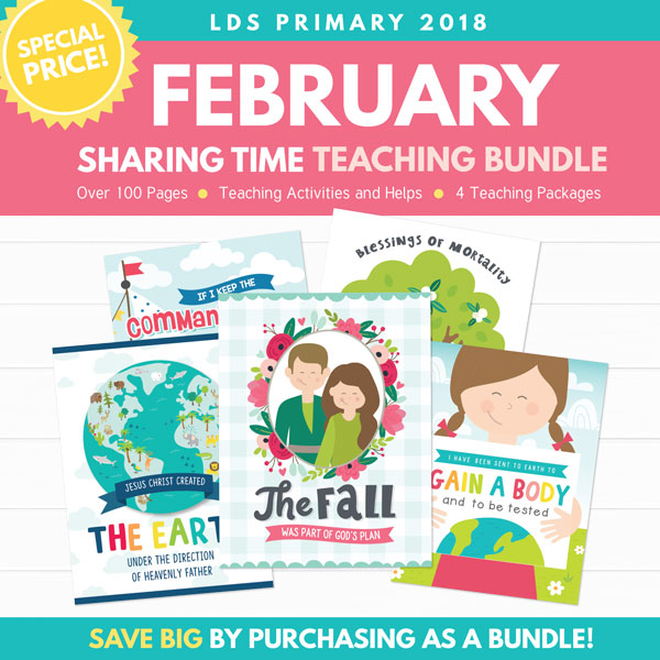 COMBO: 2018 Primary Sharing Time Lessons (February) - The Red Headed ...