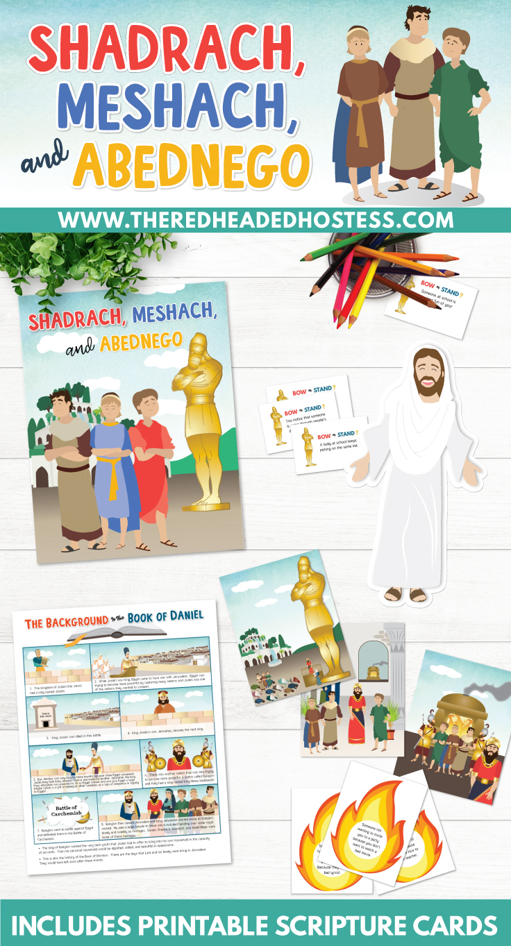 Primary 6 Lesson 41: Shadrach, Meshach, and Abednego - The Red Headed ...
