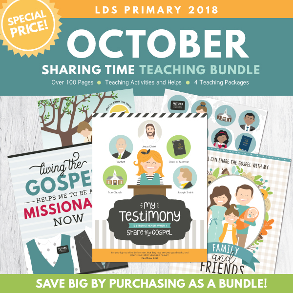 COMBO: 2018 Primary Sharing Time Lessons (October) - The Red Headed Hostess