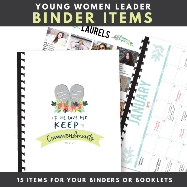 2019 Young Women Leader Binder Items (PDF Downloads) - The Red Headed ...