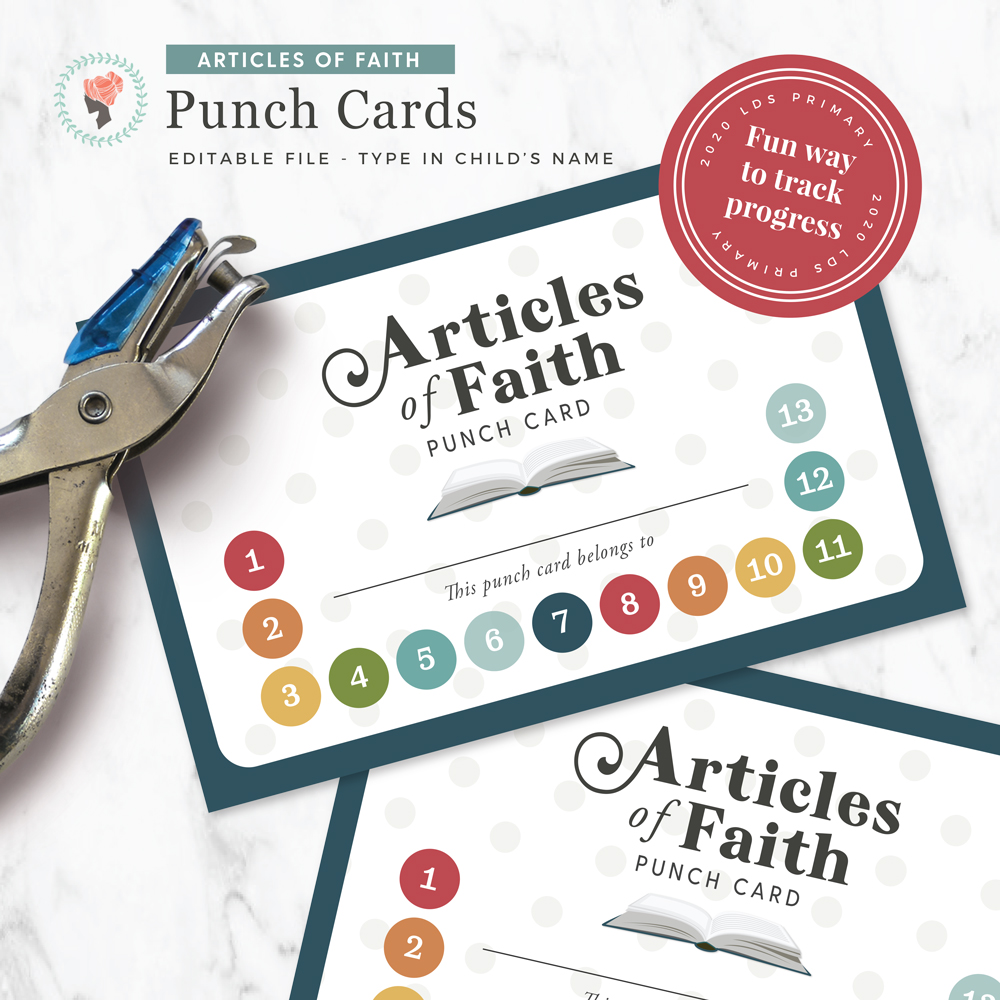 2020 LDS Primary – Book of Mormon: Articles of Faith Kit - The Red ...