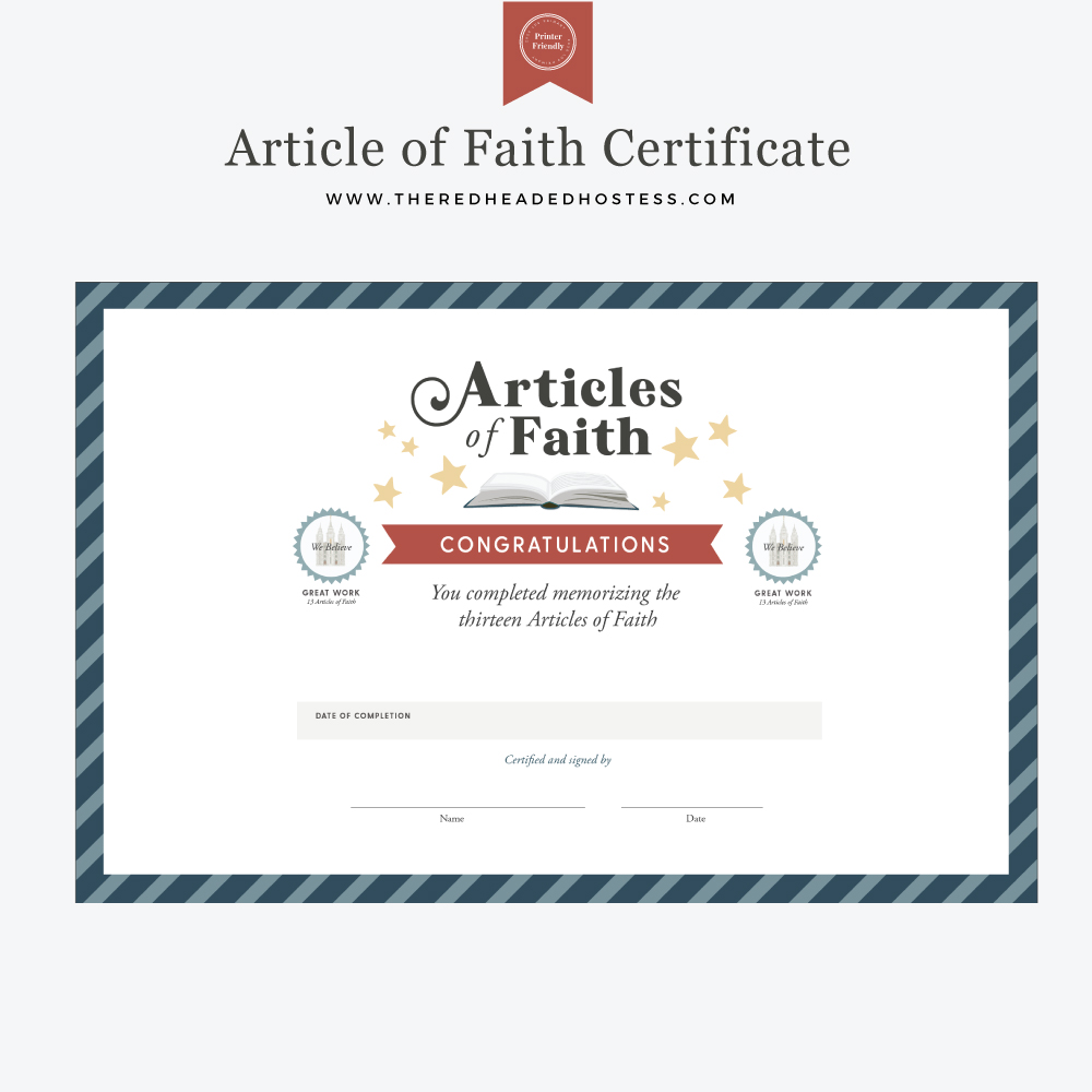 2021 Primary/Family - Doctrine and Covenants: Articles of Faith Kit ...