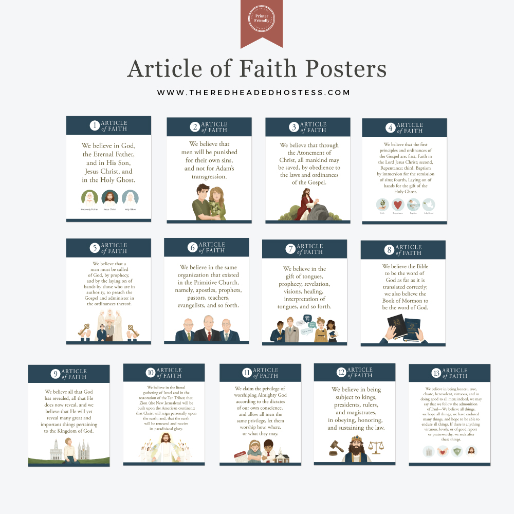 2021 Primary/Family - Doctrine and Covenants: Articles of Faith Kit ...