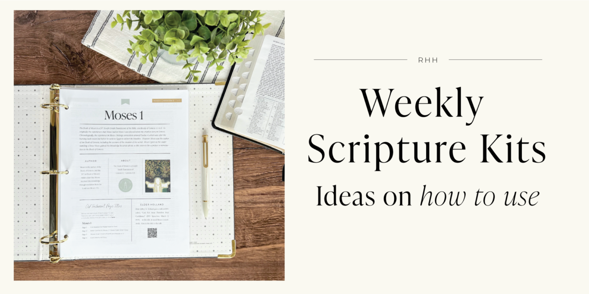 Weekly Scripture Kits - how to use - The Red Headed Hostess