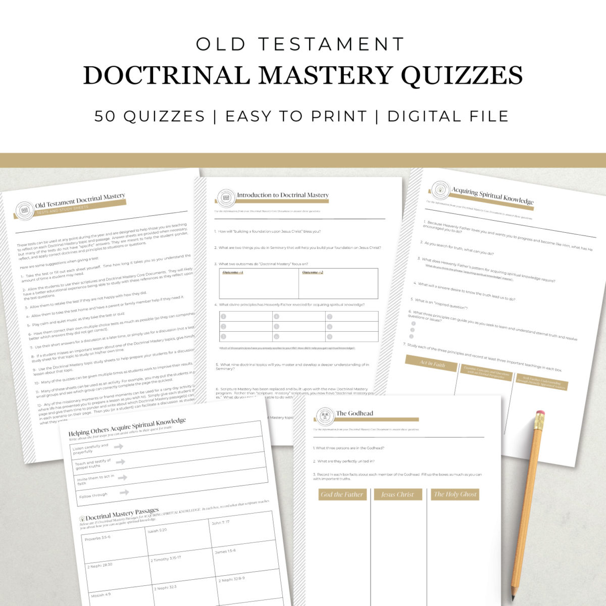 Old Testament Doctrinal Mastery - COMBO (Digital Downloads) - The Red ...