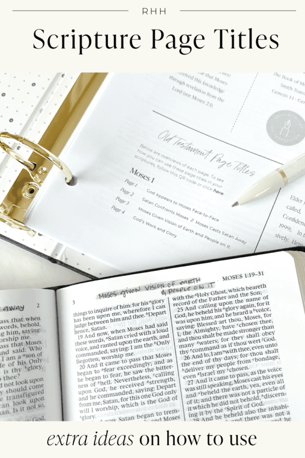 Weekly Scripture Kits - how to use - The Red Headed Hostess