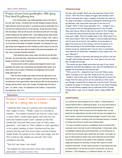 Journal Quotes Week 15 - Stories of the Prophets and Apostles