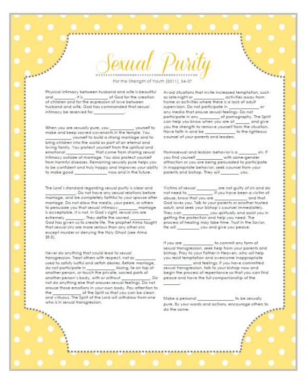 Teaching Chastity and Virtue Part 2 - By John Hilton III- The Red ...