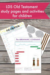 Children Old Testament Study Pages and Learning Activities