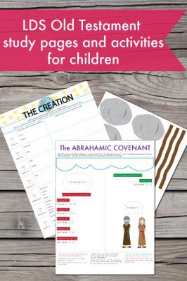 Children Old Testament Study Pages and Learning Activities