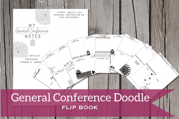 General Conference Doodle Flip Book