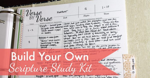 Build Your Own Scripture Study Kits- The Red Headed Hostess