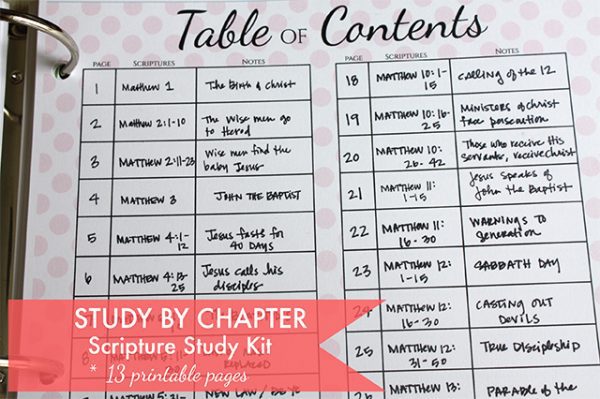 Build Your Own Scripture Study Kits- The Red Headed Hostess