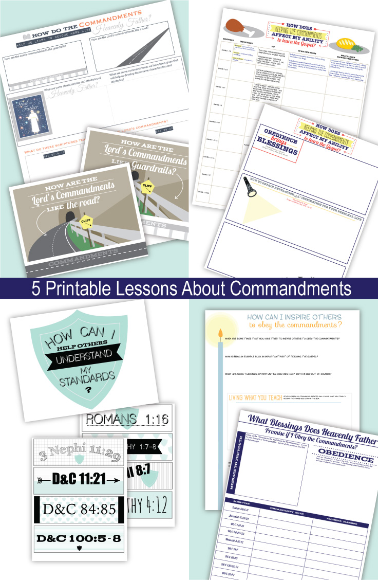 September Lesson Helps and FHE Ideas (Commandments)