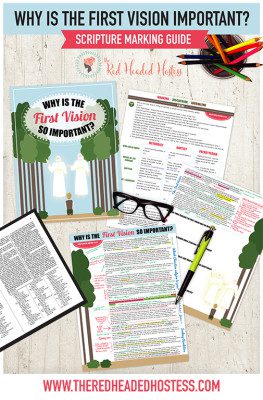 3 Ideas to Teach the First Vision- The Red Headed Hostess