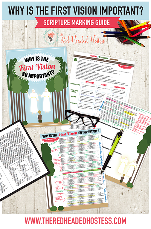 3 Ideas to Teach the First Vision- The Red Headed Hostess