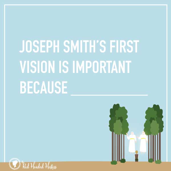 Why is the First Vision important? Free Social Media Images