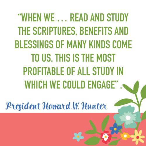 Why is it important to study the scriptures? May YW lesson