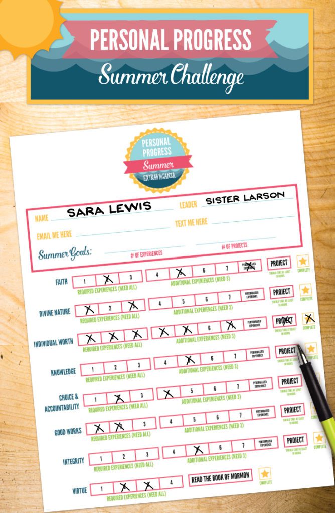 FREE Personal Progress Summer Program - The Red Headed Hostess