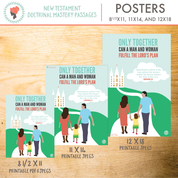 New Testament Doctrinal Mastery Passages Posters, Flash Cards...