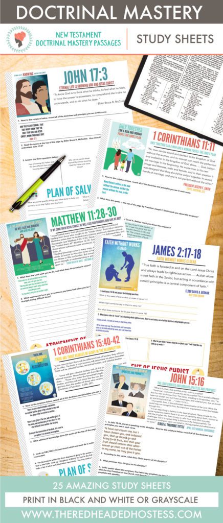 New Testament Doctrinal Mastery Passages Posters, Flash Cards...