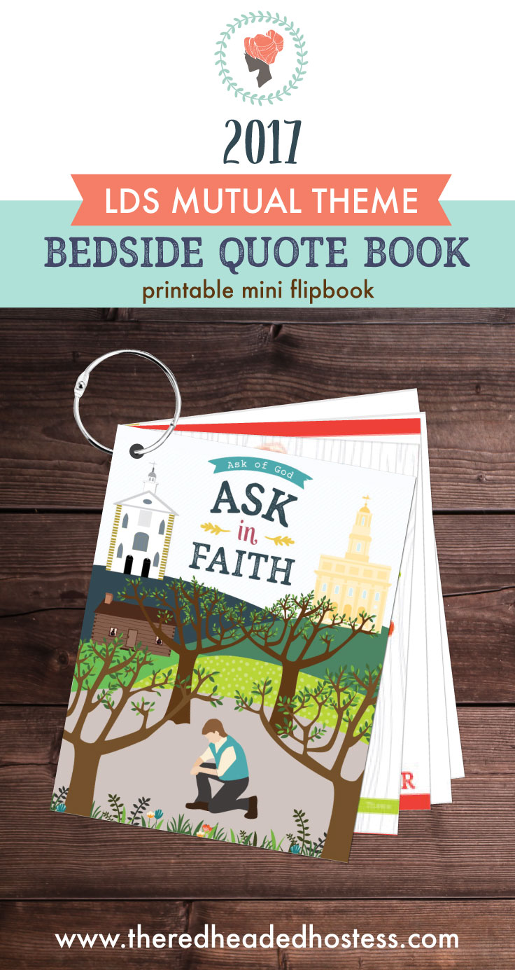 2017 LDS Youth Theme: Ask of God in Faith - The Red Headed Hostess