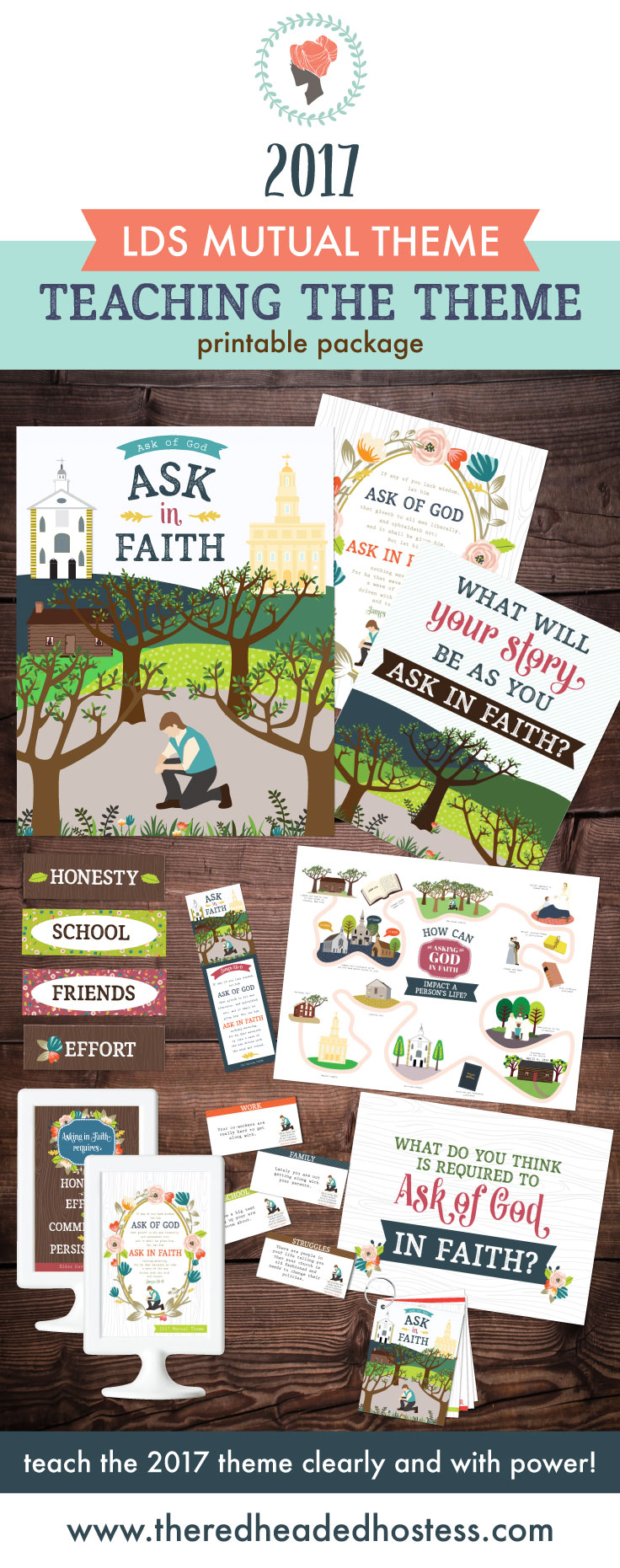 2017 LDS Youth Theme: Ask of God in Faith - The Red Headed Hostess