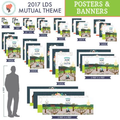 2017 LDS Mutual Theme Posters and Banners (Instant Download) - The Red ...