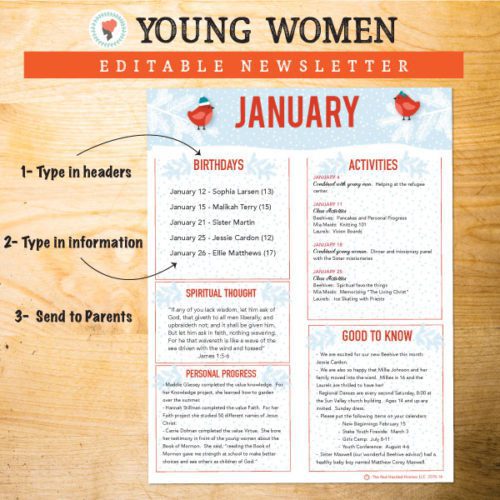 Monthly Newsletters - Fully Editable PDF's for any organization - The ...