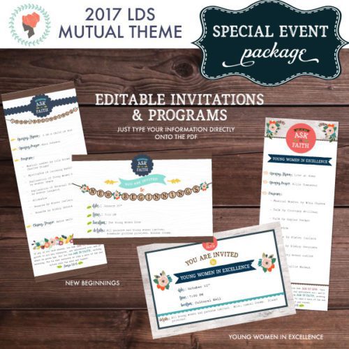 2017 Youth Theme Special Events Package - Ask in Faith (PDF Download ...