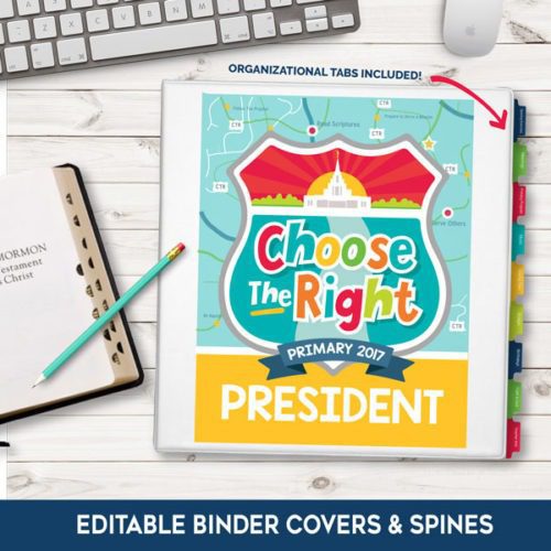 2017 LDS Primary Presidency Planner - The Red Headed Hostess