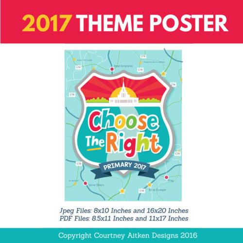 2017 LDS Primary Theme Printable Pack - The Red Headed Hostess