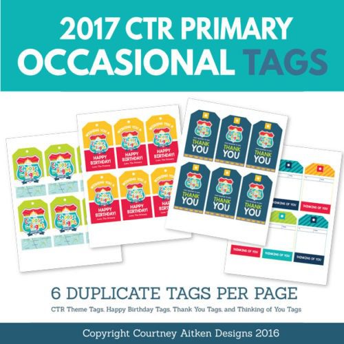 2017 LDS Primary Theme Printable Pack - The Red Headed Hostess