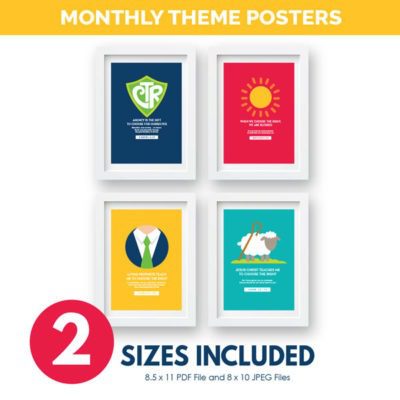 2017 LDS Primary Theme Family Pack - The Red Headed Hostess