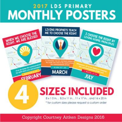 2017 LDS Primary Theme Printable Pack - The Red Headed Hostess