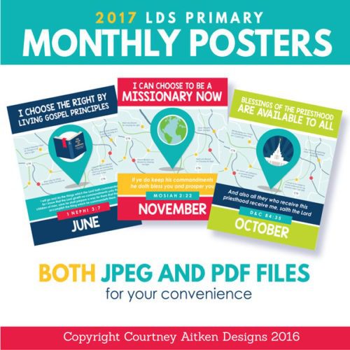 2017 LDS Primary Theme Printable Pack - The Red Headed Hostess