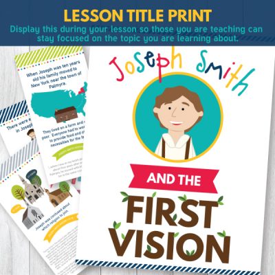 Primary 5 Lesson 1: Joseph Smith and the First Vision - The Red Headed ...