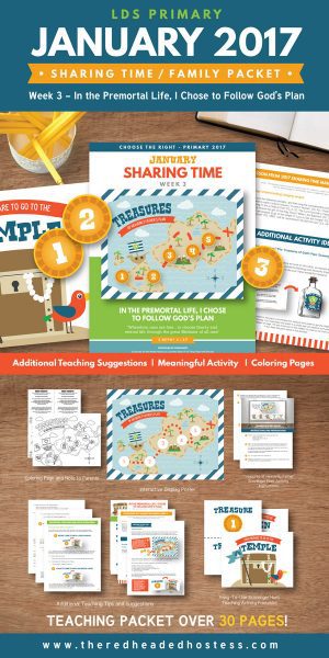 January 2017 Primary Sharing Time Helps- The Red Headed Hostess