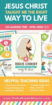Jesus Christ Taught Me The Right Way to Live - The Red Headed Hostess