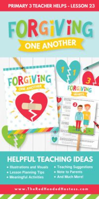 Choose the Right B: Lesson 23 – Forgiving One Another - The Red Headed ...