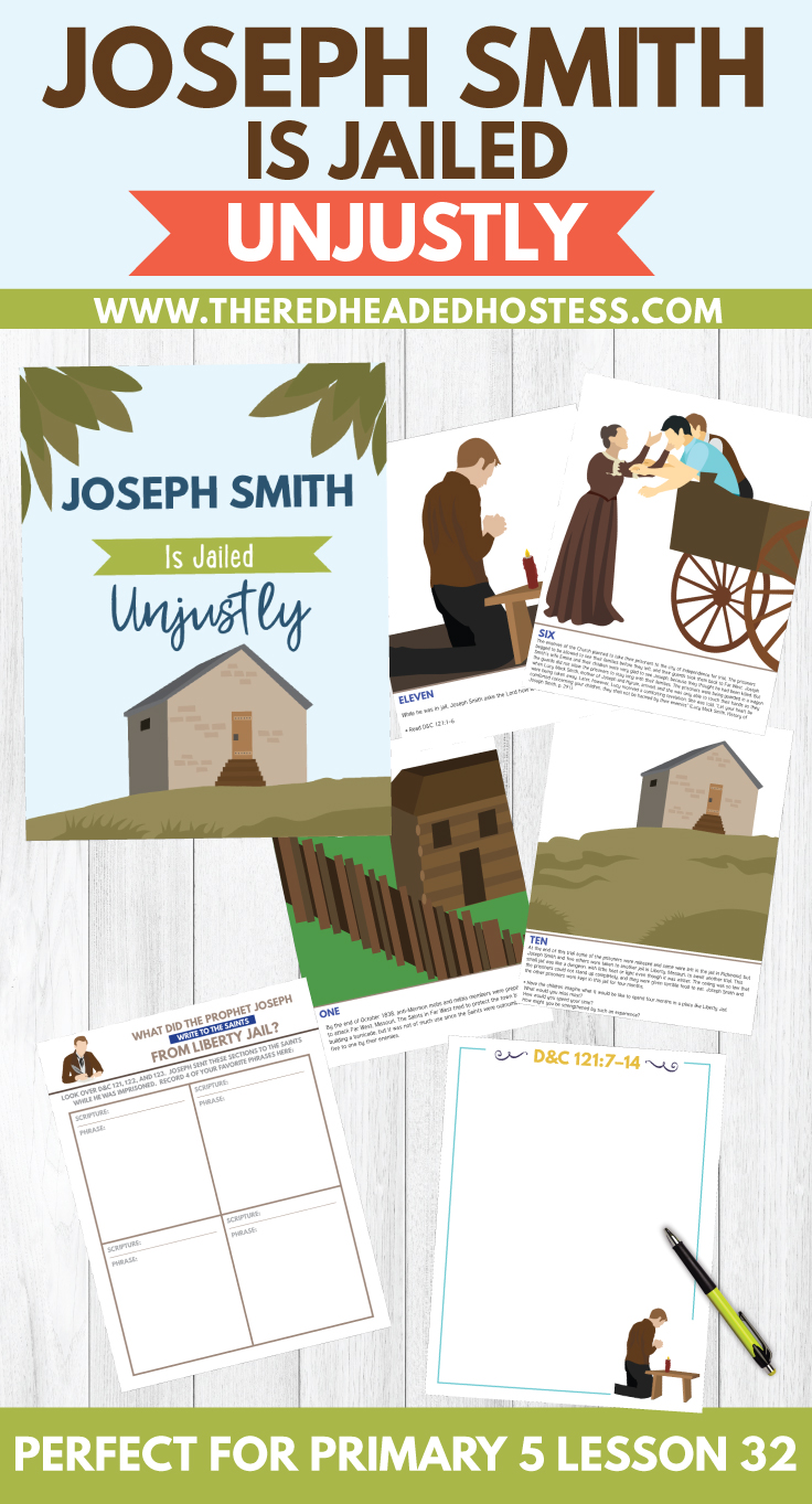 Primary 5 Lesson 32: Joseph Smith is Jailed Unjustly - The Red Headed ...