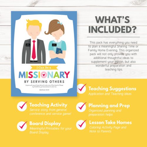 Primary Sharing Time 2017: I Can Be a Missionary by Serving Others ...