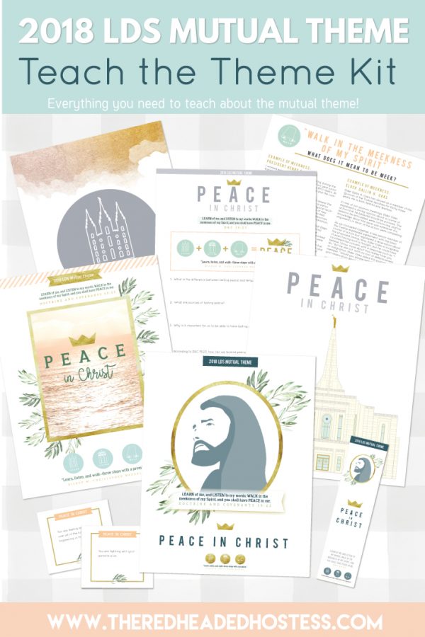 2018 LDS Mutual Theme- Peace in Christ